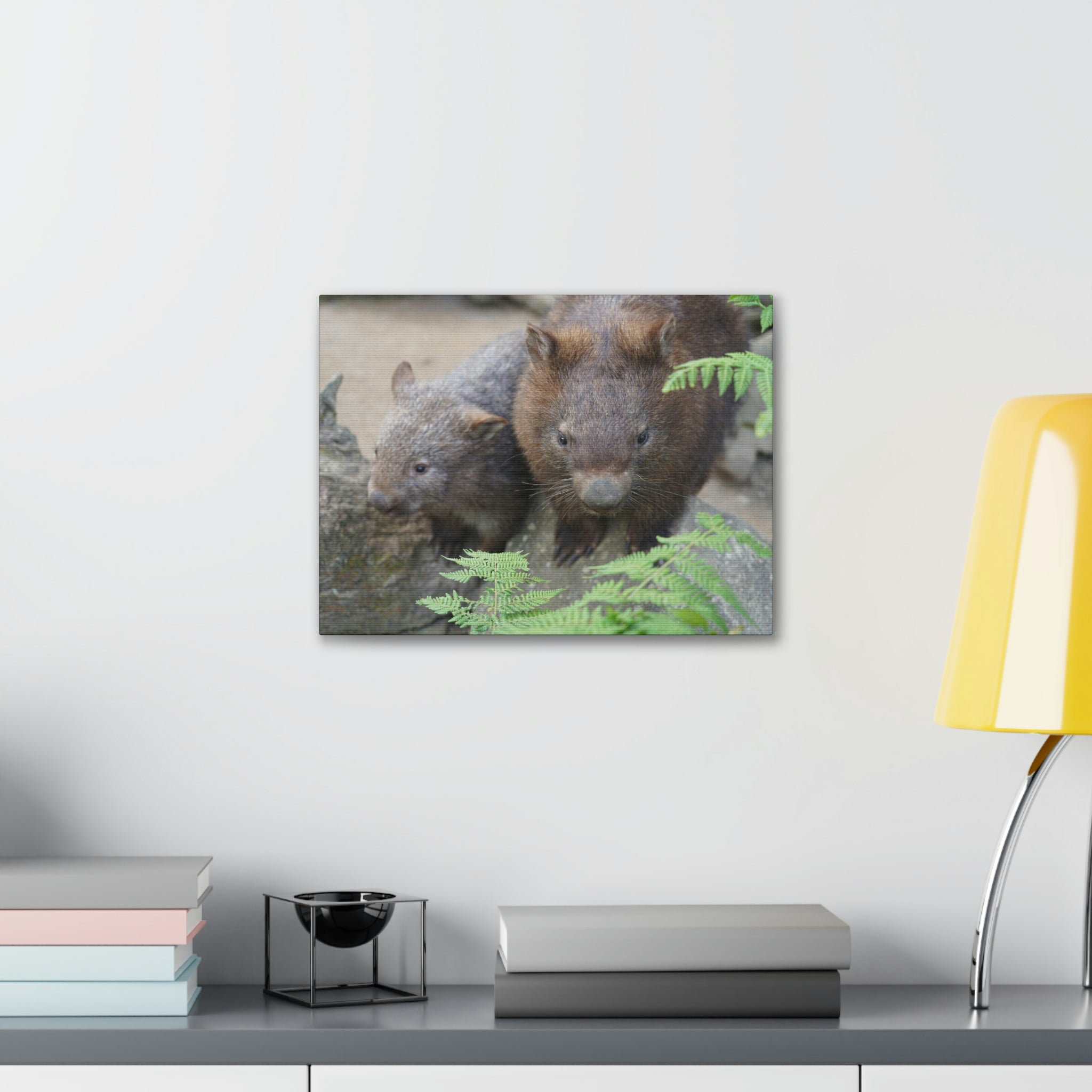 Latitude Run® Funny Wombat Silly Wombat Scene Couple Wall Art | Wayfair