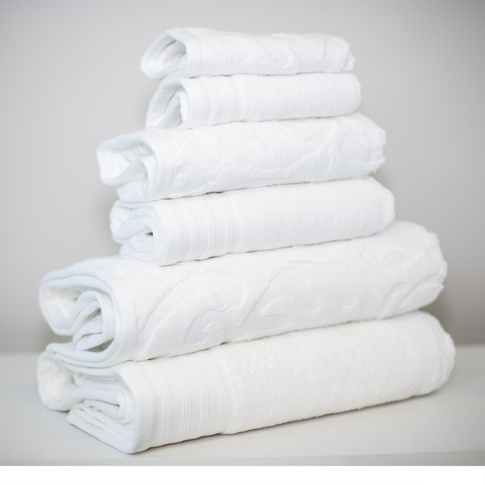 Modern Threads Jacquard 6-Piece, 2 Bath Towels, 2 Hand Towels, 2 ...