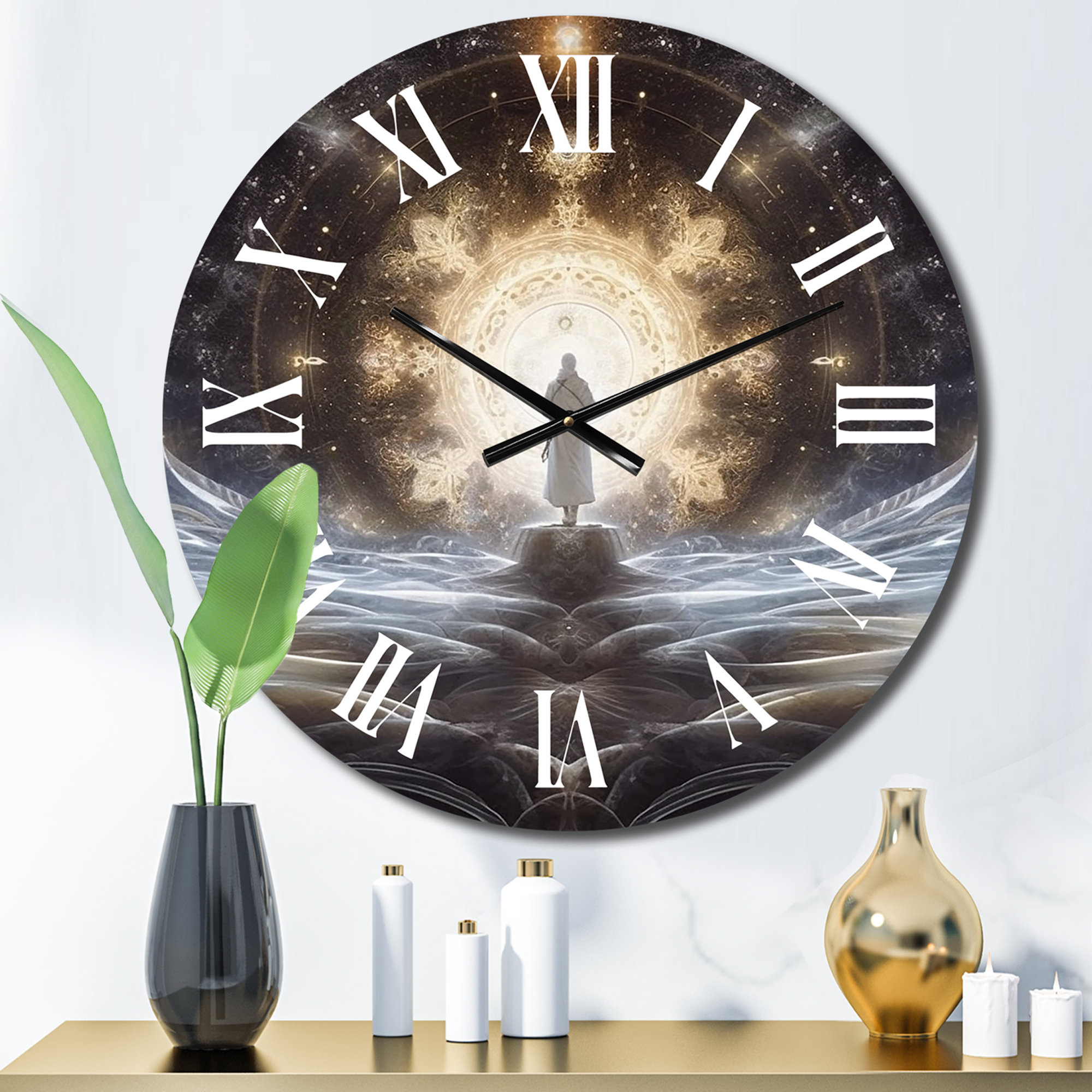 Design Art Galatic White Portal Sacred Meditation III - Meditation Wall ...