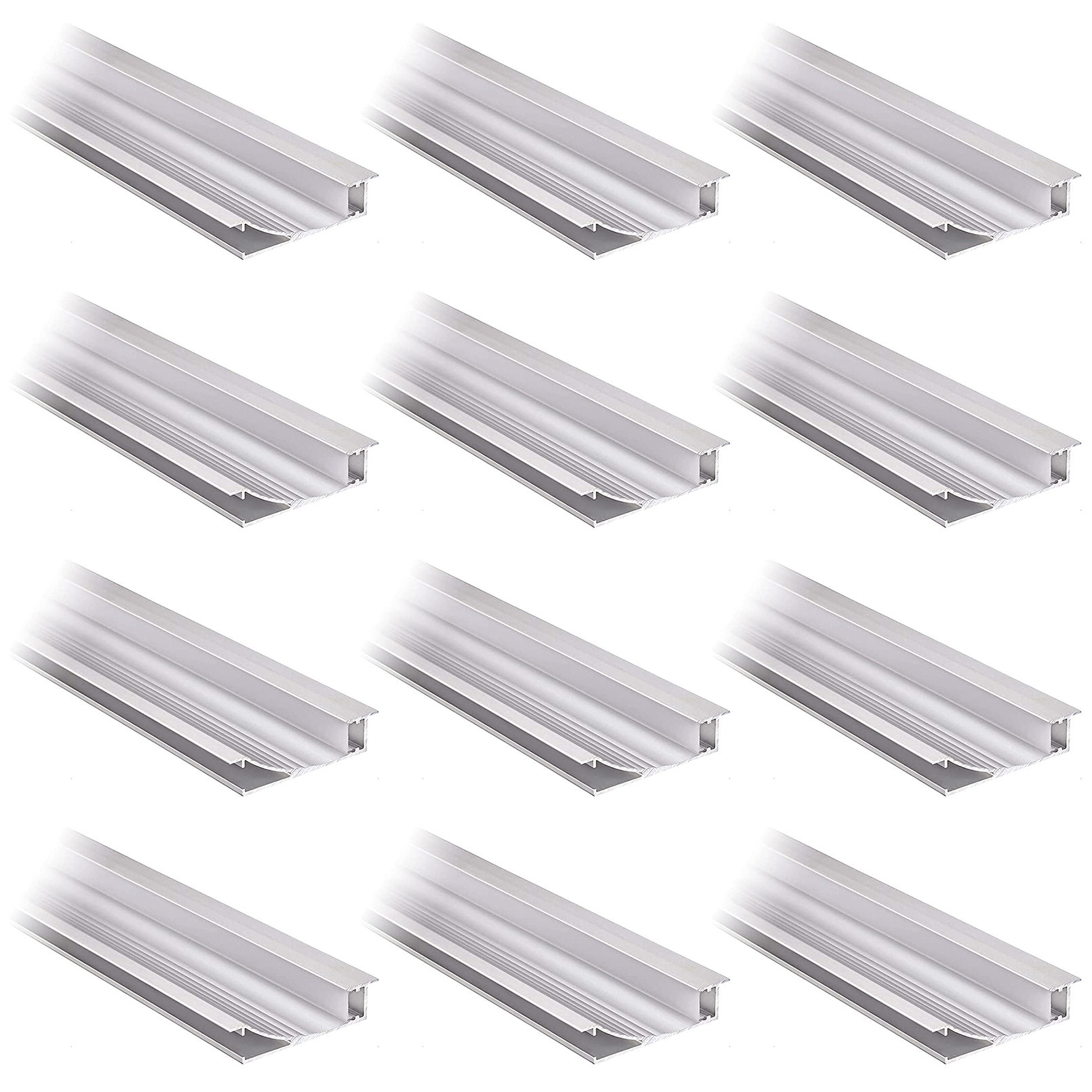 TORCHSTAR 3.3ft Recessed/Flush Wall Mount U-Channel Aluminum Profile ...