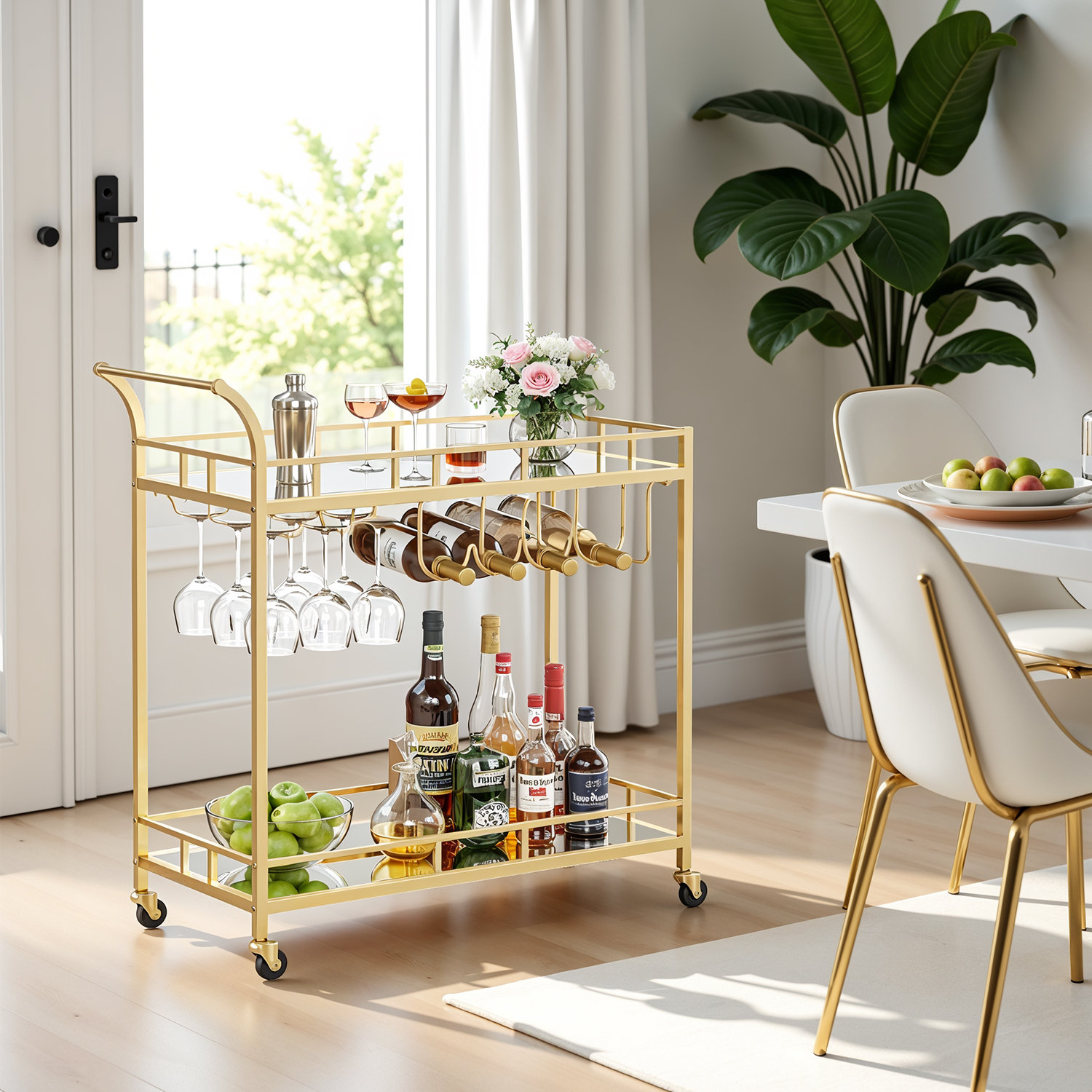 Everly Quinn 2 -tier Bar Cart & Reviews | Wayfair
