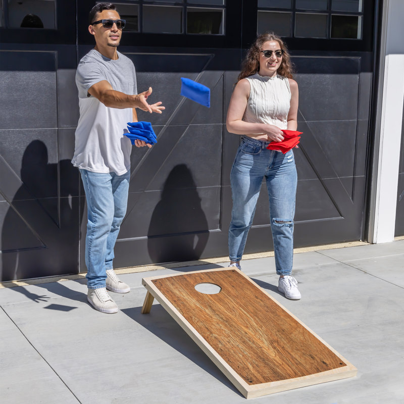GoSports 4' x 2' Hardwood Design Cornhole Game Set & Reviews - Wayfair ...