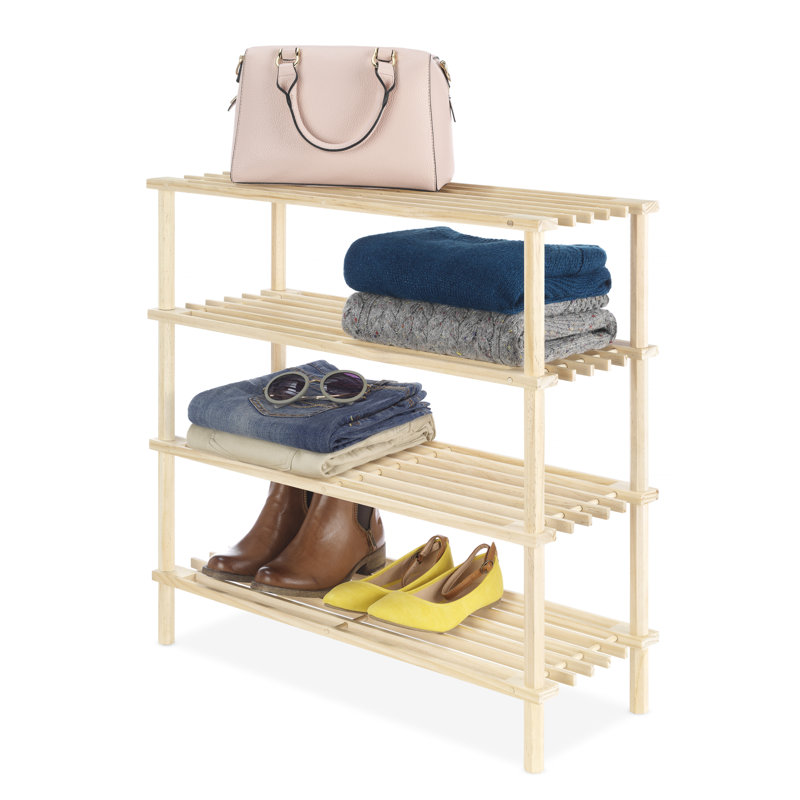 Whitmor Wood 4-Tier Shelf | Wayfair