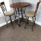Winston Porter Jefferson 3 Piece 36" Round Pub Table Dining Set ...