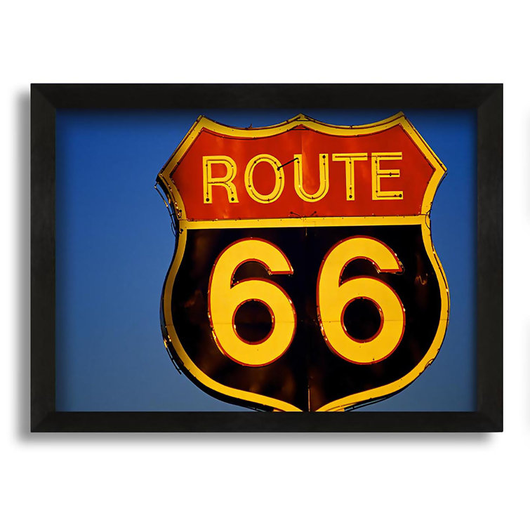 Brayden Studio Route 66 - Single Picture Frame Painting on Canvas ...