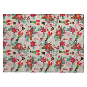 Bungalow Rose Machine Washable Indoor/Outdoor Christmas Nutcracker ...