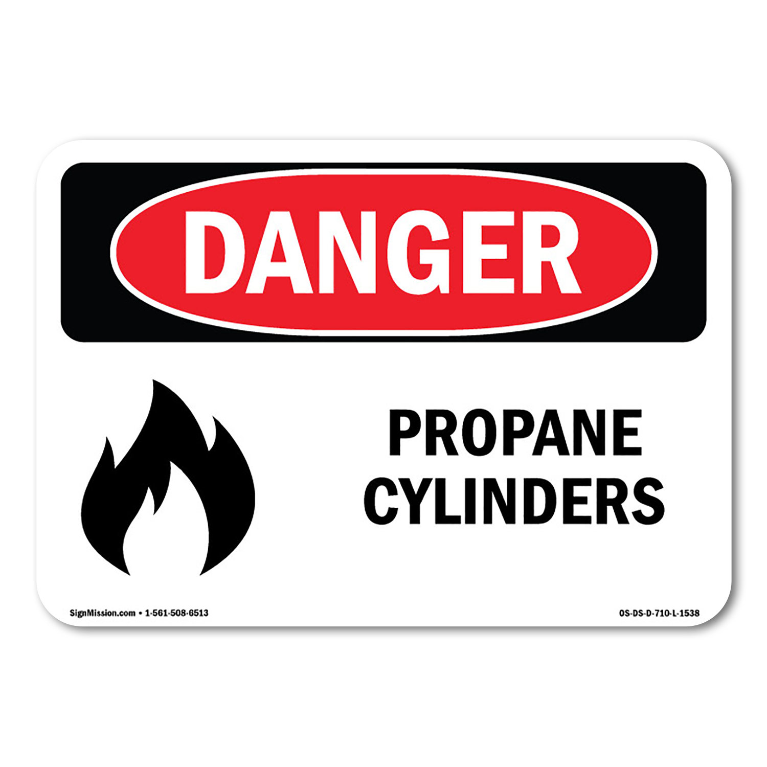 SignMission Propane Cylinders Decal | Wayfair