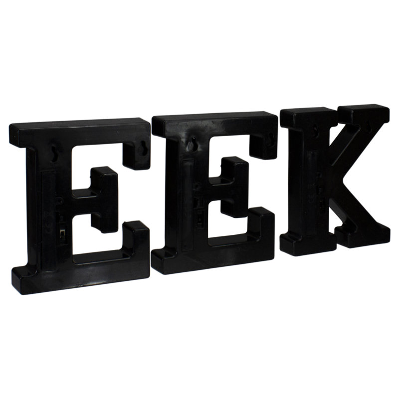 Northlight Seasonal 6.5" LED Lighted EEK Halloween Marquee Sign | Wayfair