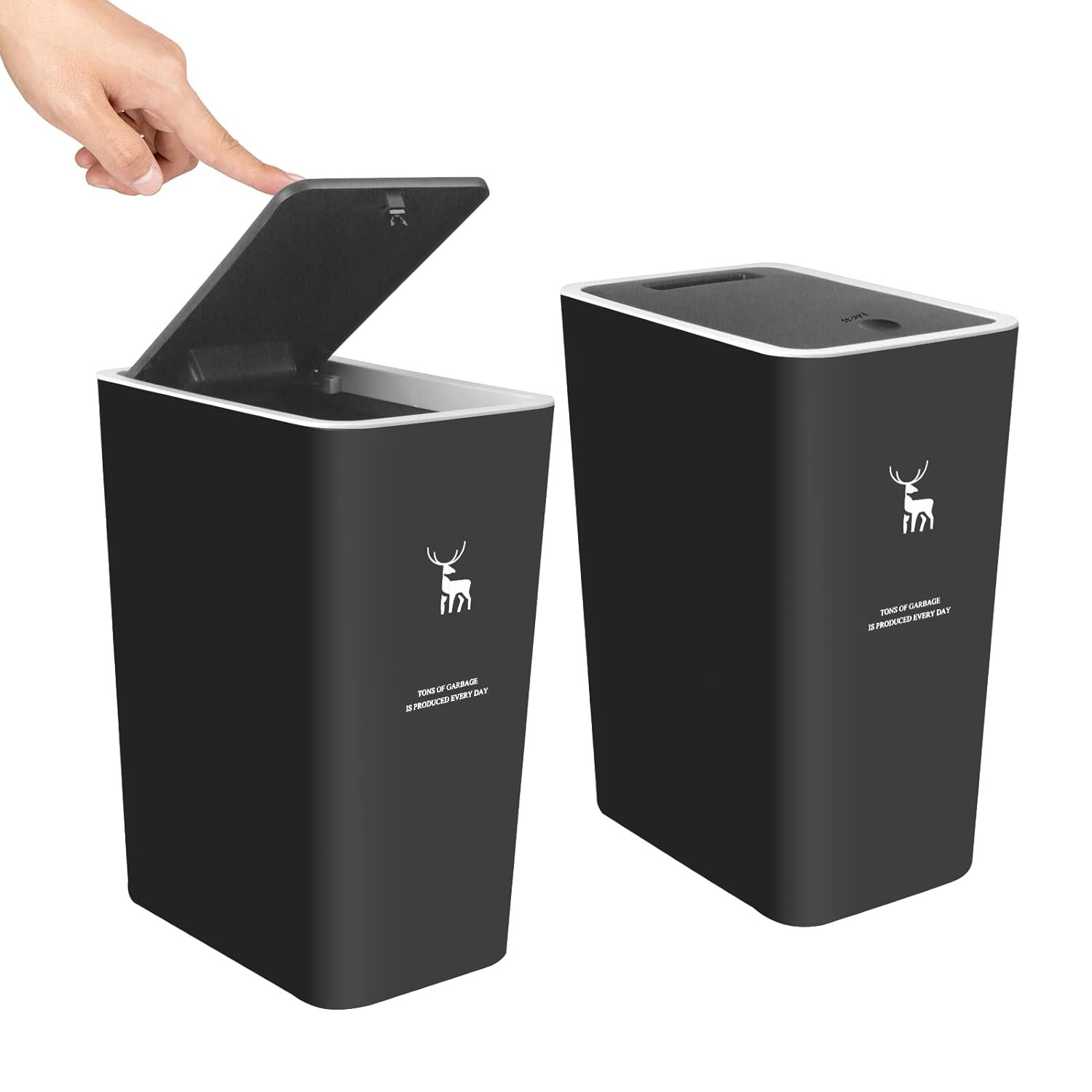 GO APPLIANCE CENTRAL, LLC Plastic Touch Top Trash Can - 4 Gallons | Wayfair