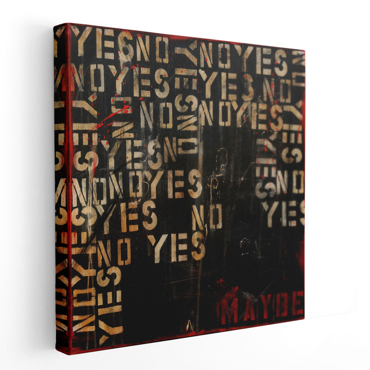 Latitude Run® Yes No Maybe - Canvas Print Wall Art | Wayfair