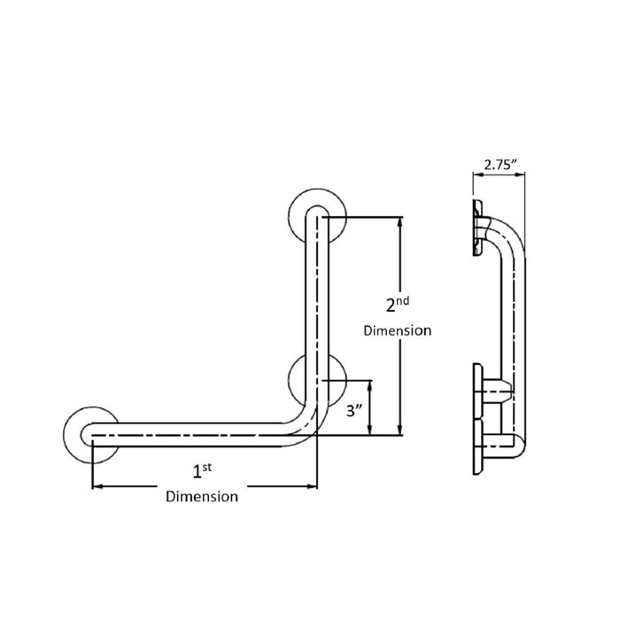 CSI Bathware 32'' Grab Bar & Reviews | Wayfair