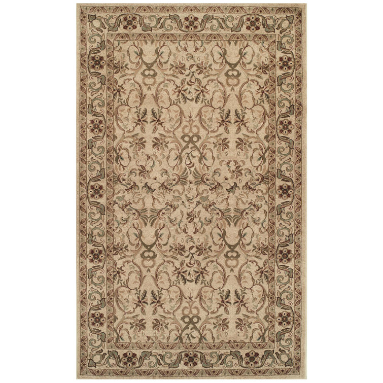 Charlton Home® Horrell Traditional Oriental Floral Scroll Classic Vines ...