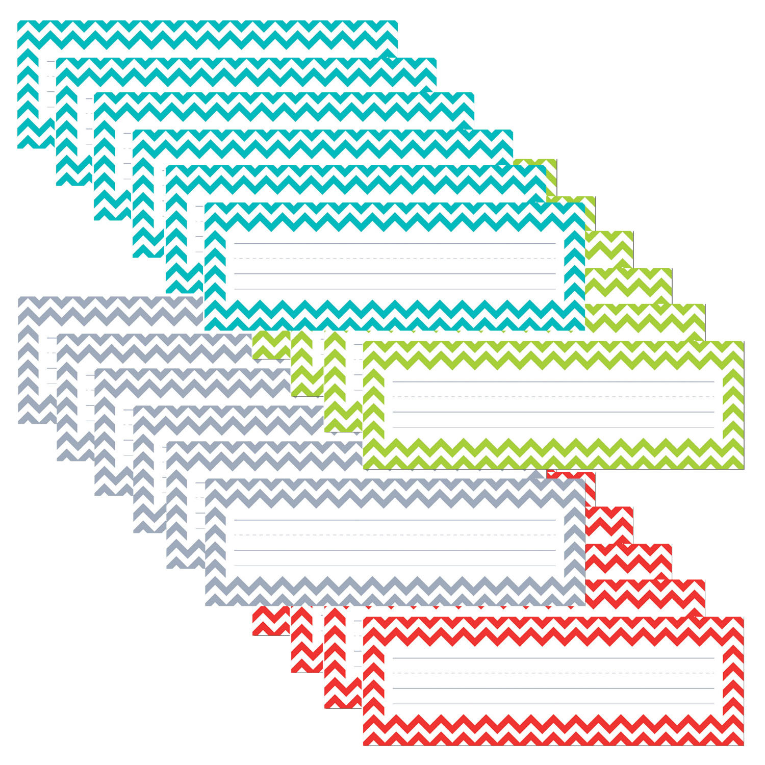 Creative Teaching Press Chevron Solids Name Plates Set | Wayfair