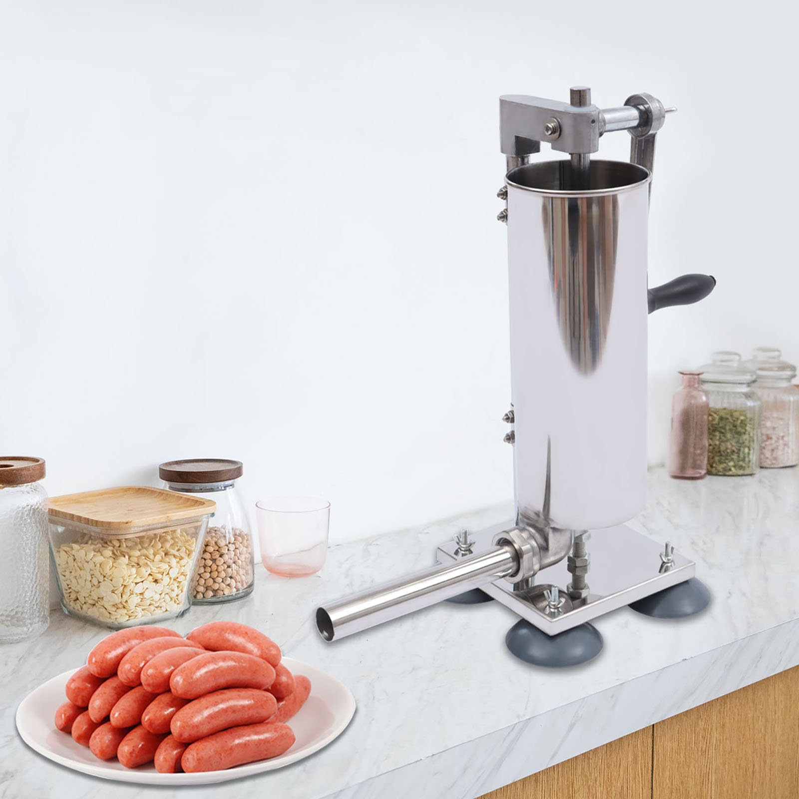 YYBUSHER Vertical Manual Stainless Steel Sausage Stuffer Machine | Wayfair