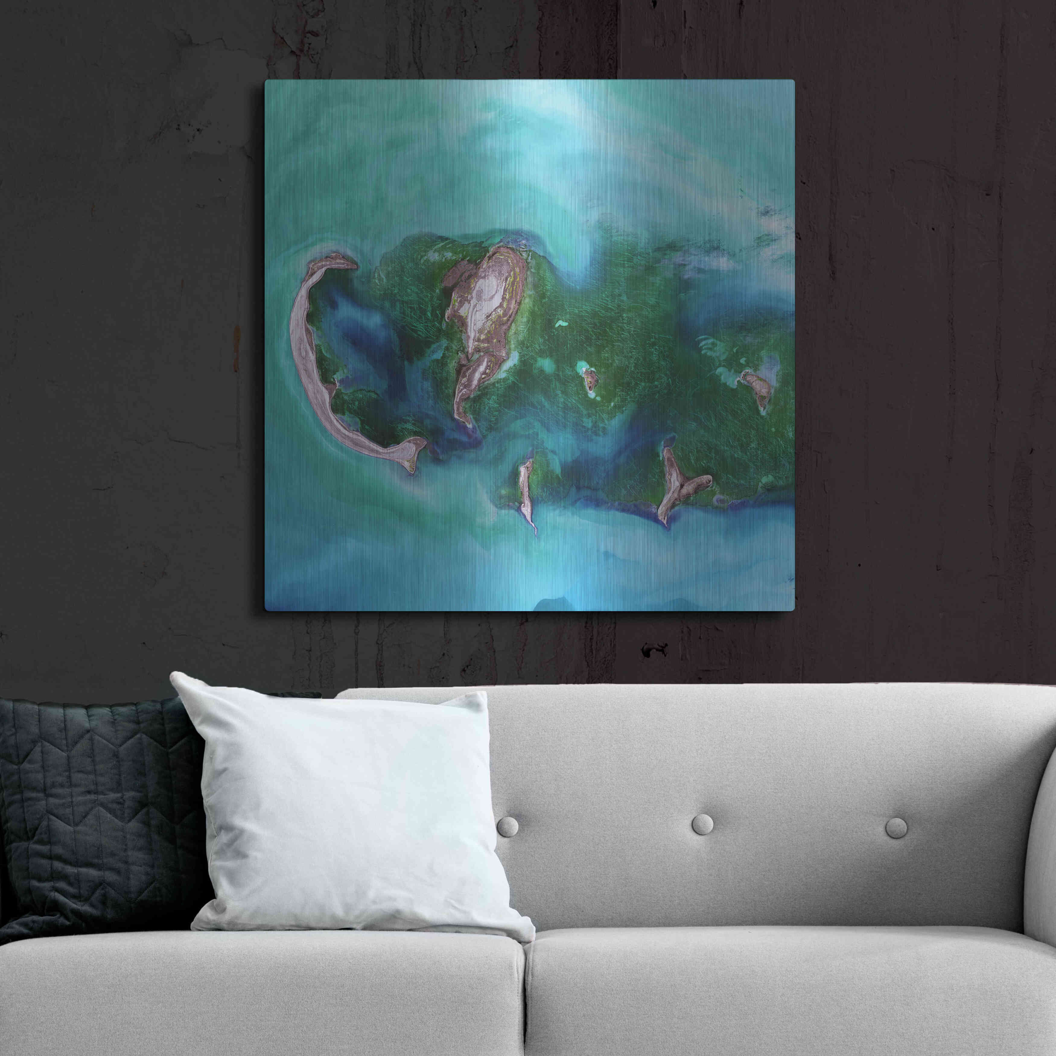 Latitude Run® " Earth As Art Caspian Scour " by NASA Earth As Art | Wayfair