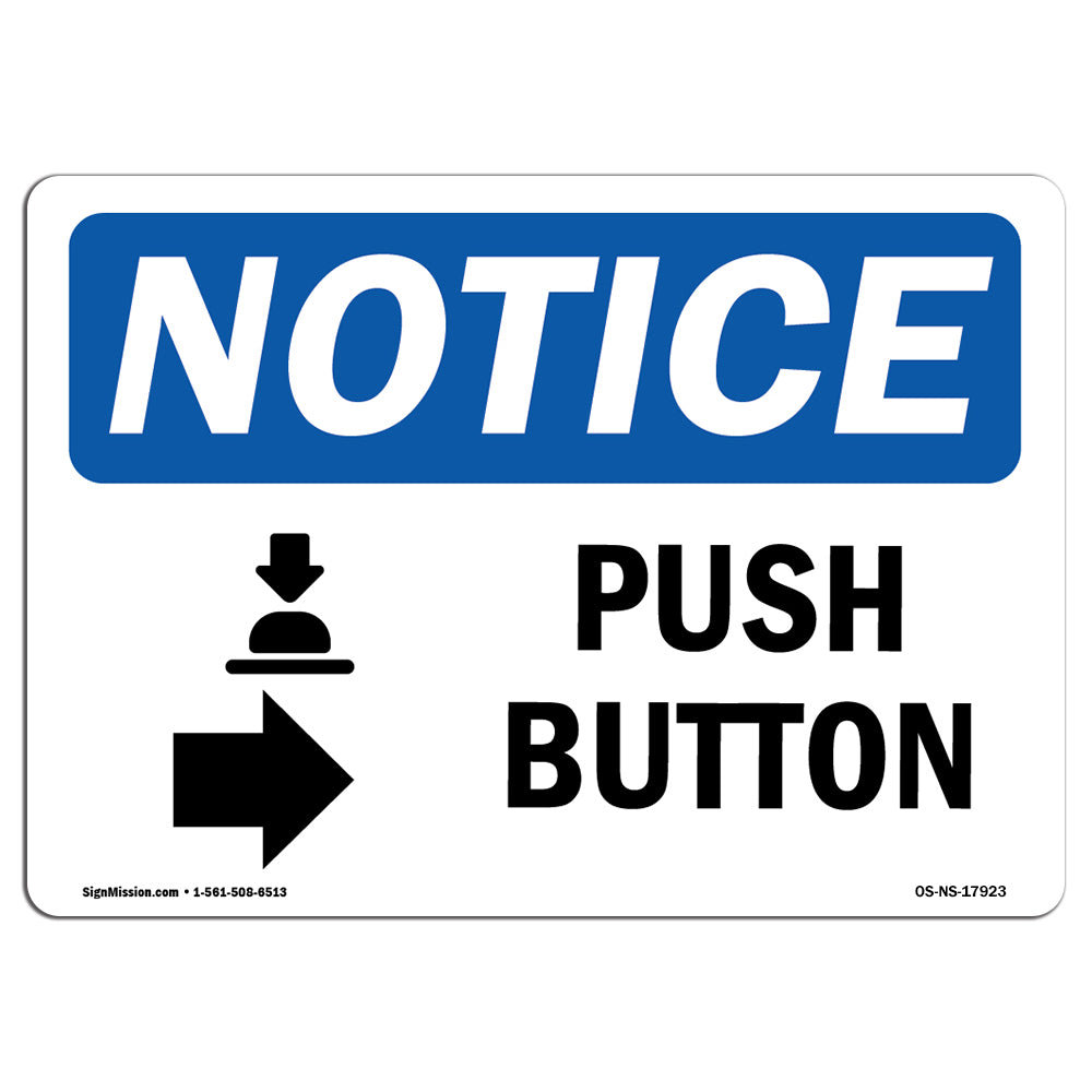 SignMission Push Button Right Arrow Sign | Wayfair