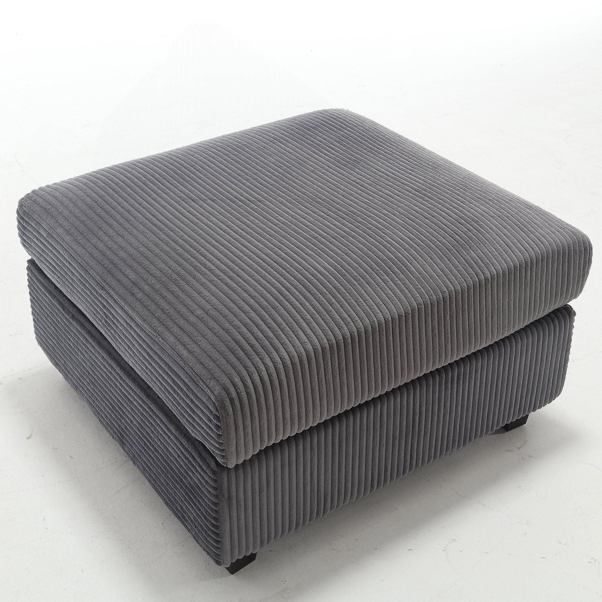 Latitude Run® L shape Sofa Set Ottoman Sofa Gray | Wayfair