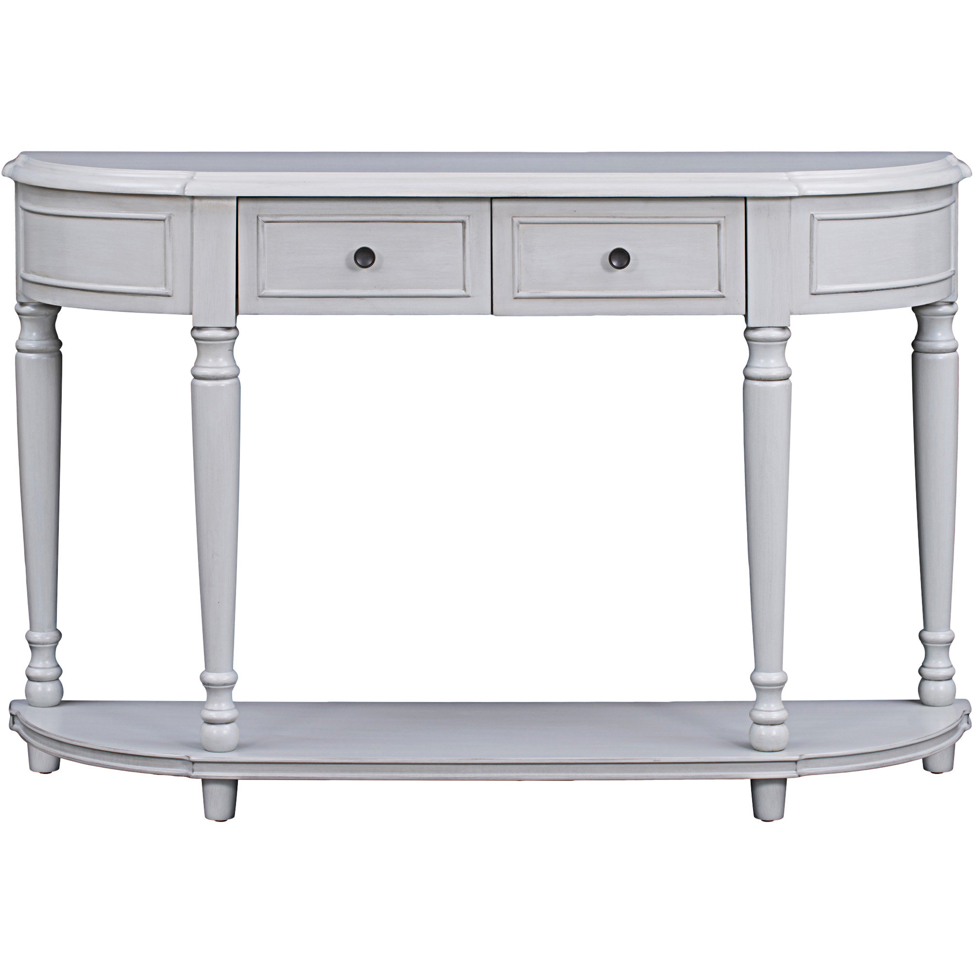 Alcott Hill® Retro Circular Curved Design Console Table With Open Style ...