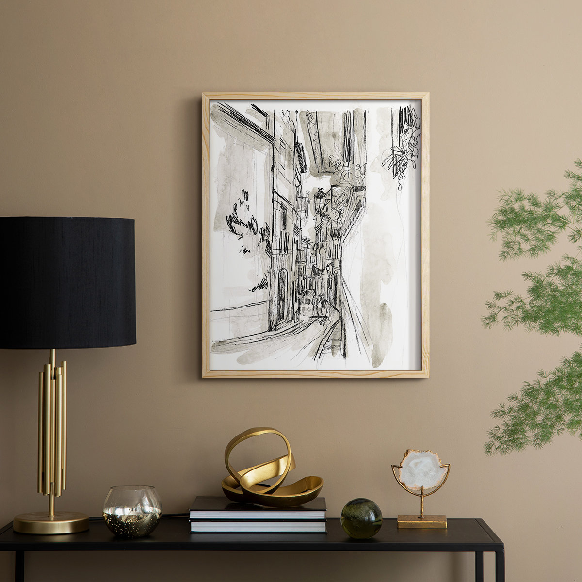 Union Rustic Europe Street Sketches I Framed Print - Solid Wood | Wayfair