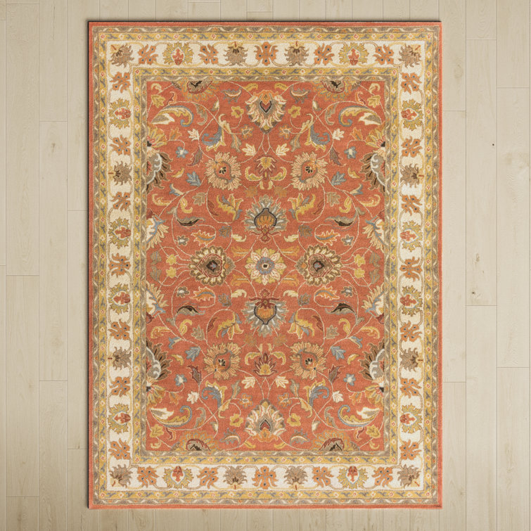 Birch Lane™ Arden Hand Tufted Wool Floral Rug & Reviews | Wayfair