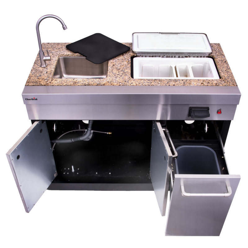 Charbroil Medallion Series Modular Outdoor Kitchen Sink & Entertainment ...