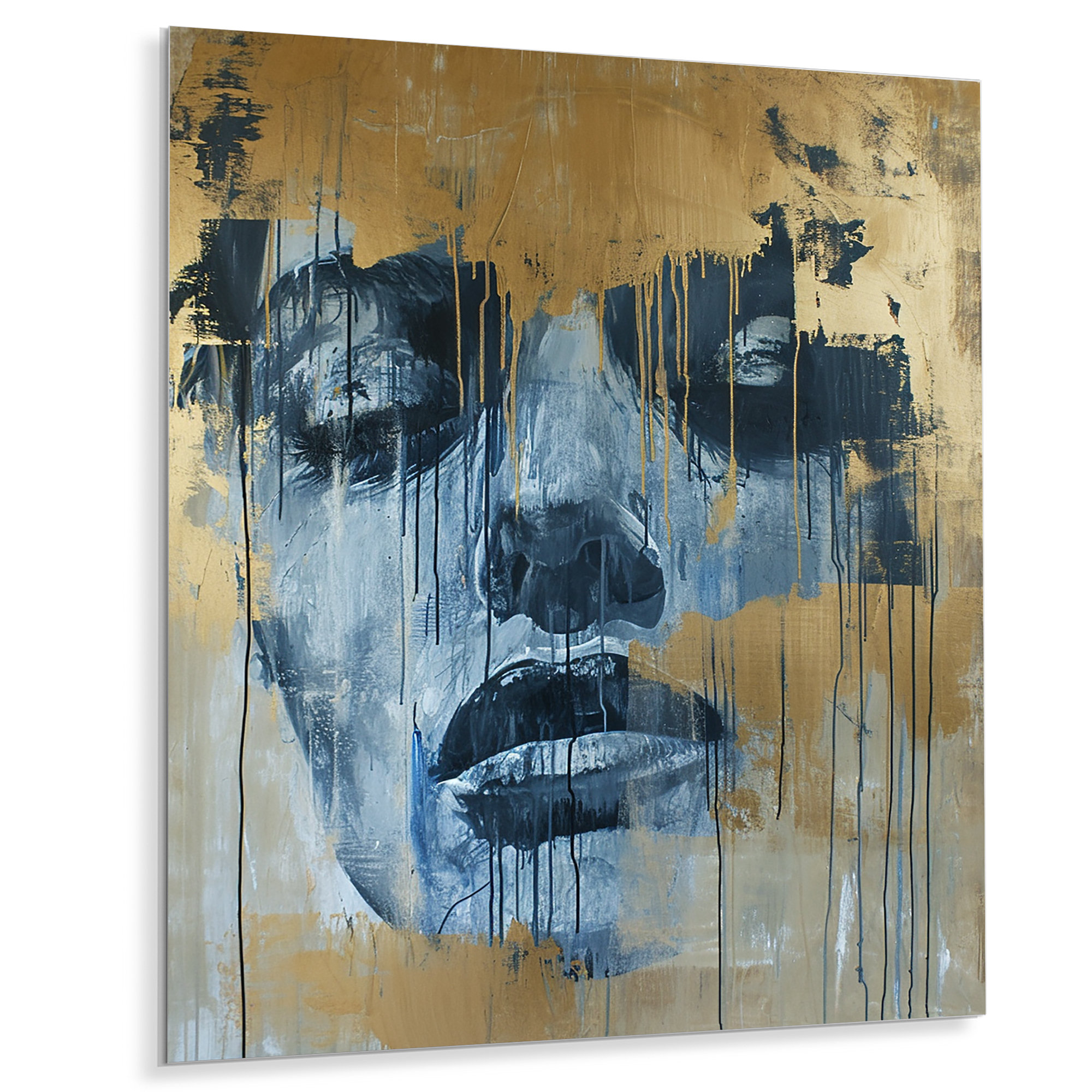 Wrought Studio™ Faded Memories Vintage Gold Grunge Collage - Abstract ...