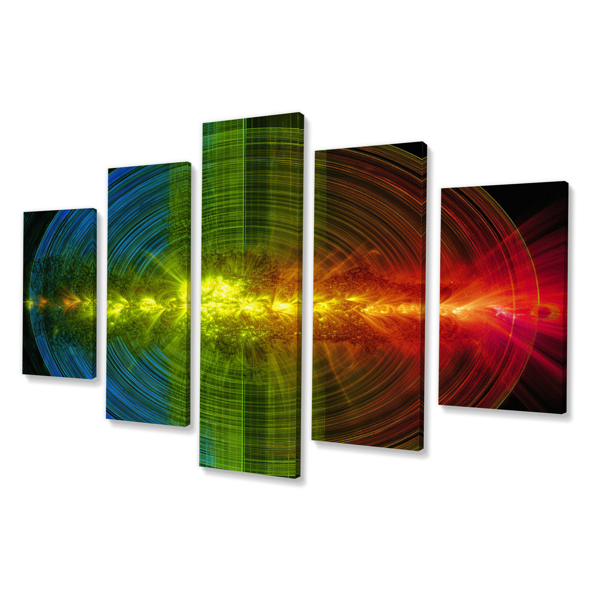 DesignArt Spectral Image Of The Light Of The Sun II - Space Wall Decor ...