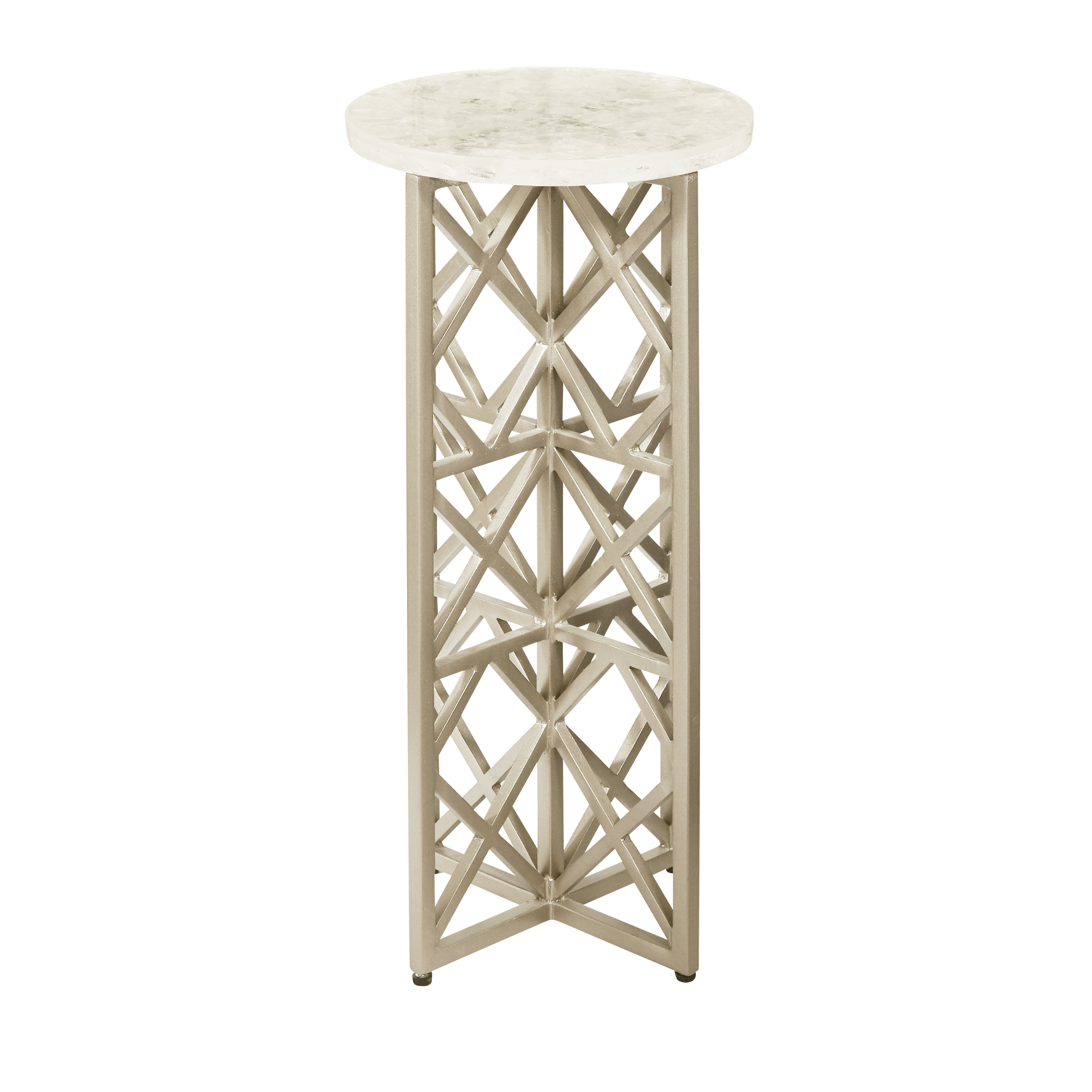 Pulaski Furniture Gypsum Stone-Top Drink Table with Metal Base | Wayfair
