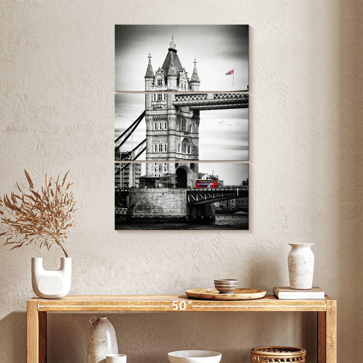 Ebern Designs London - Tower Bridge Red Bus | Wayfair
