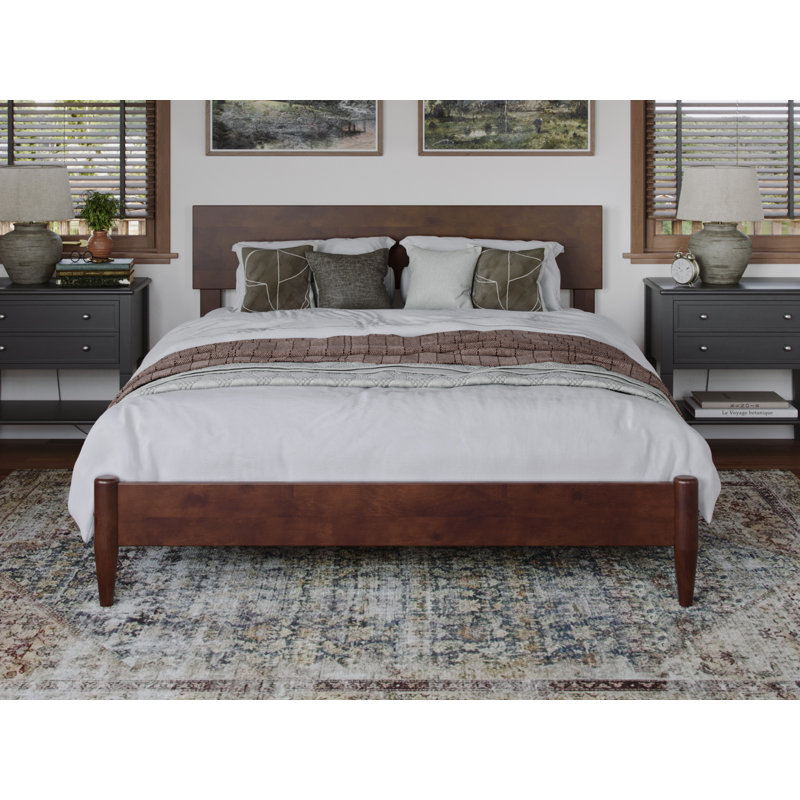 Lark Manor Amandaleigh Solid Wood Panel Bed & Reviews | Wayfair