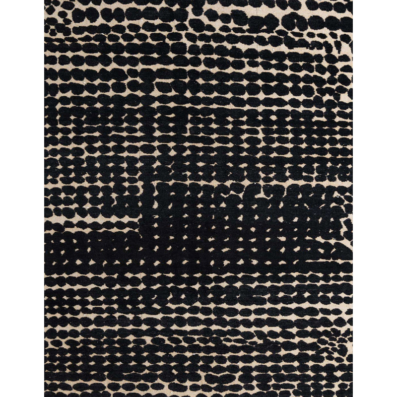 17 Stories Llwyd Gray/Black Rug | Wayfair