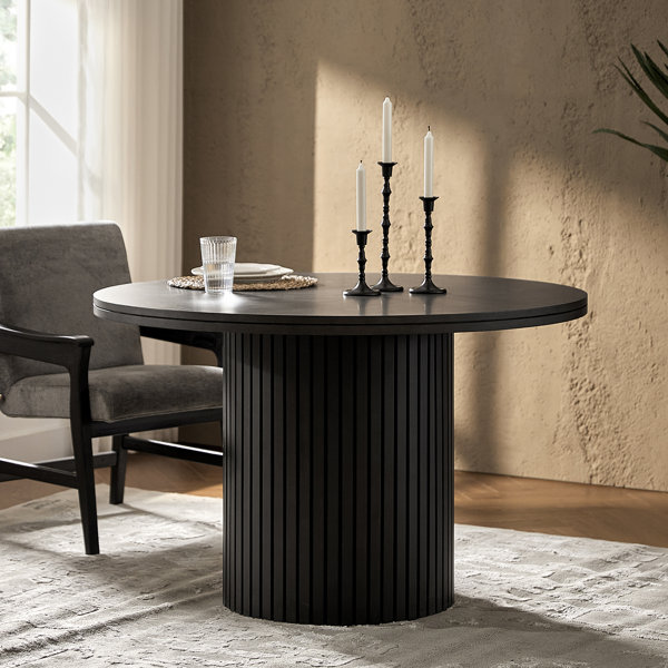 Ebern Designs Oldham Modern Fluted Dining Table & Reviews | Wayfair