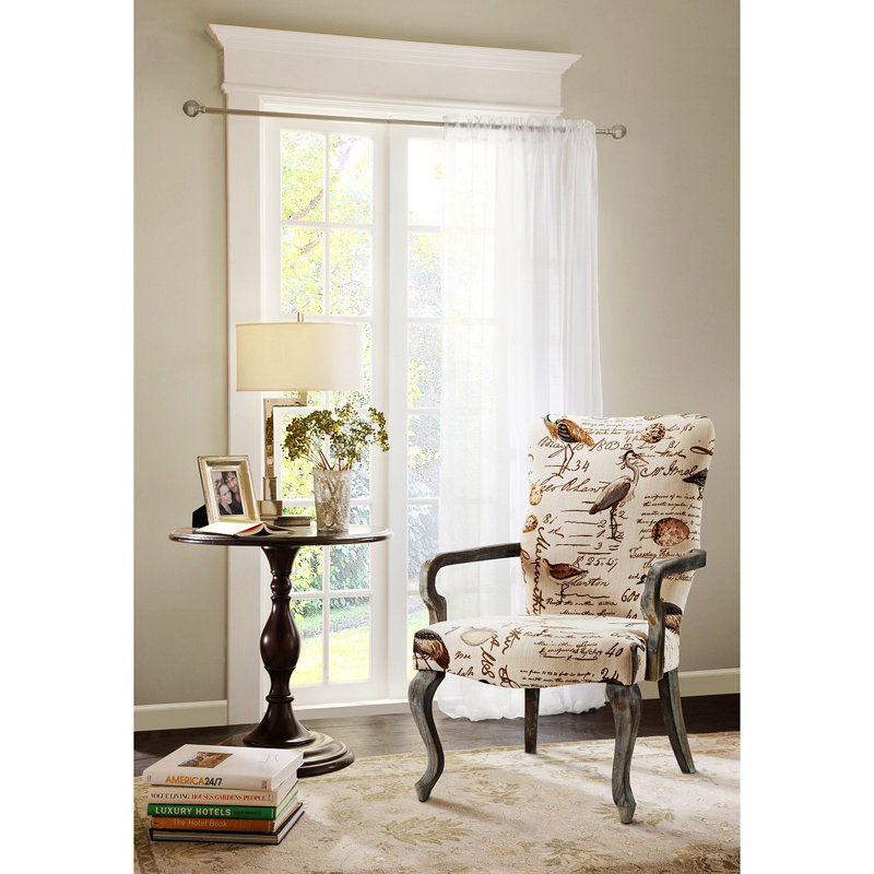 One Allium Way® Adhafera Goose Neck Arm Chair | Wayfair