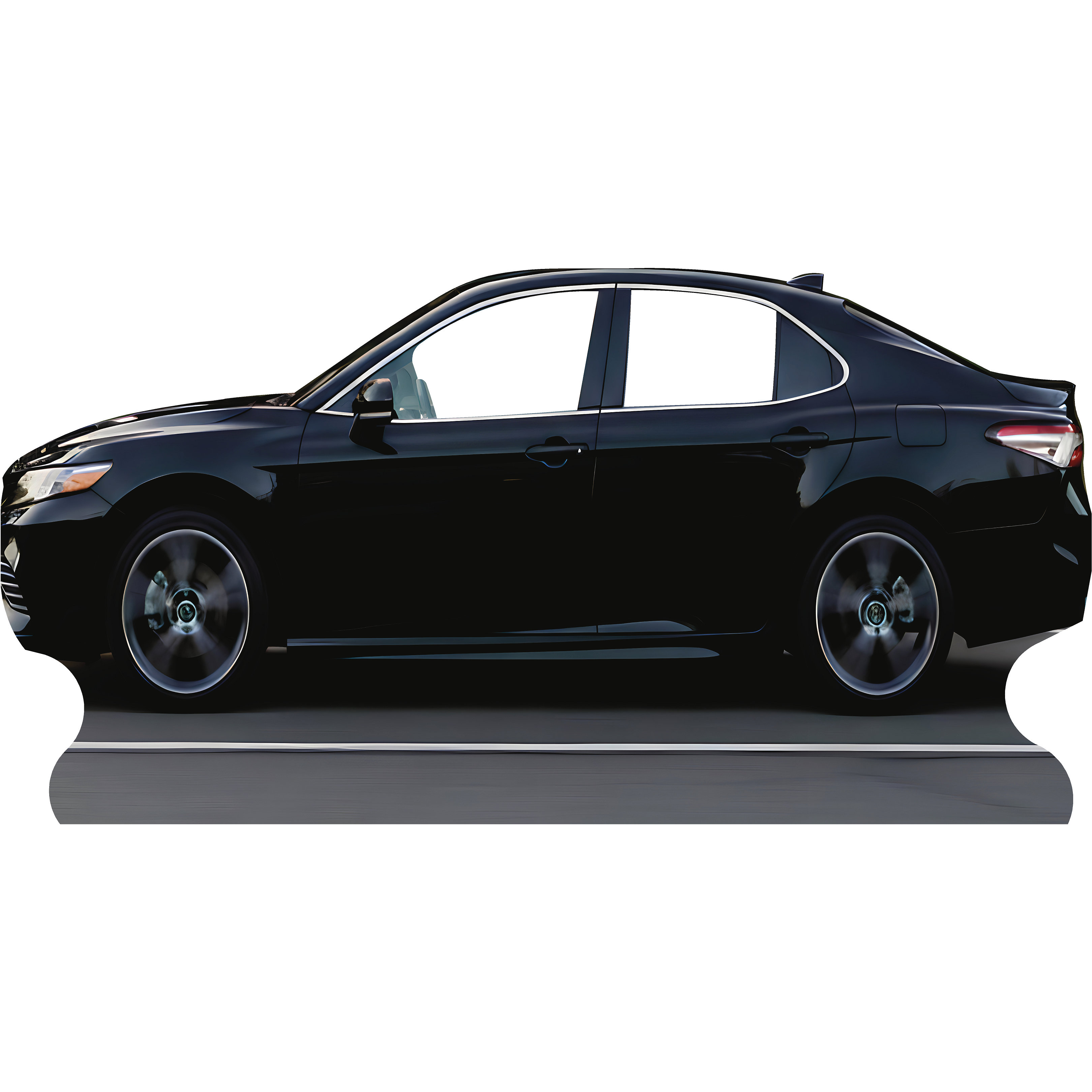 Wet Paint Printing SS11343 Modern Black Sedan Car Stand In Cardboard ...