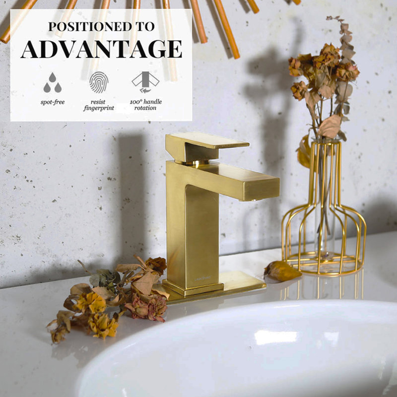 Lava odoro Single Hole Faucet Single-handle Bathroom Faucet with Drain ...