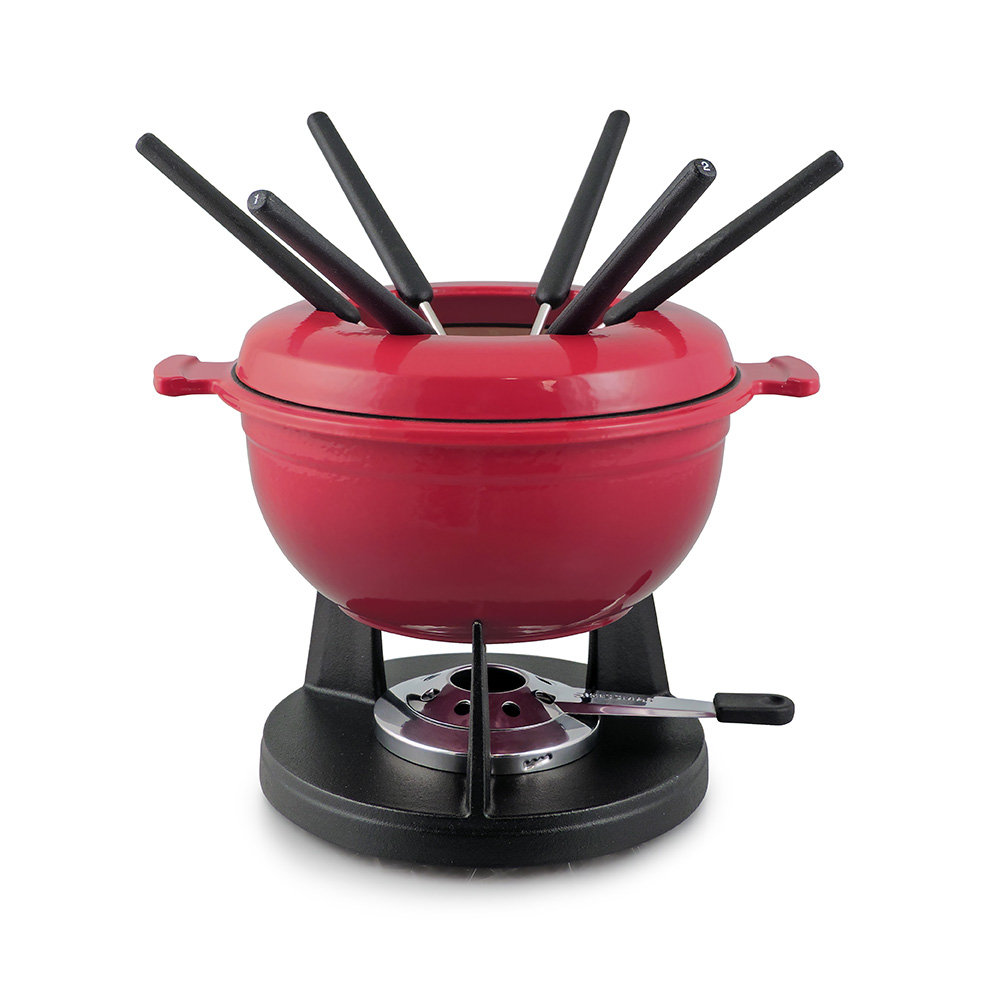 Swissmar Lucerne 10 Piece Cast Iron Fondue Set | Wayfair