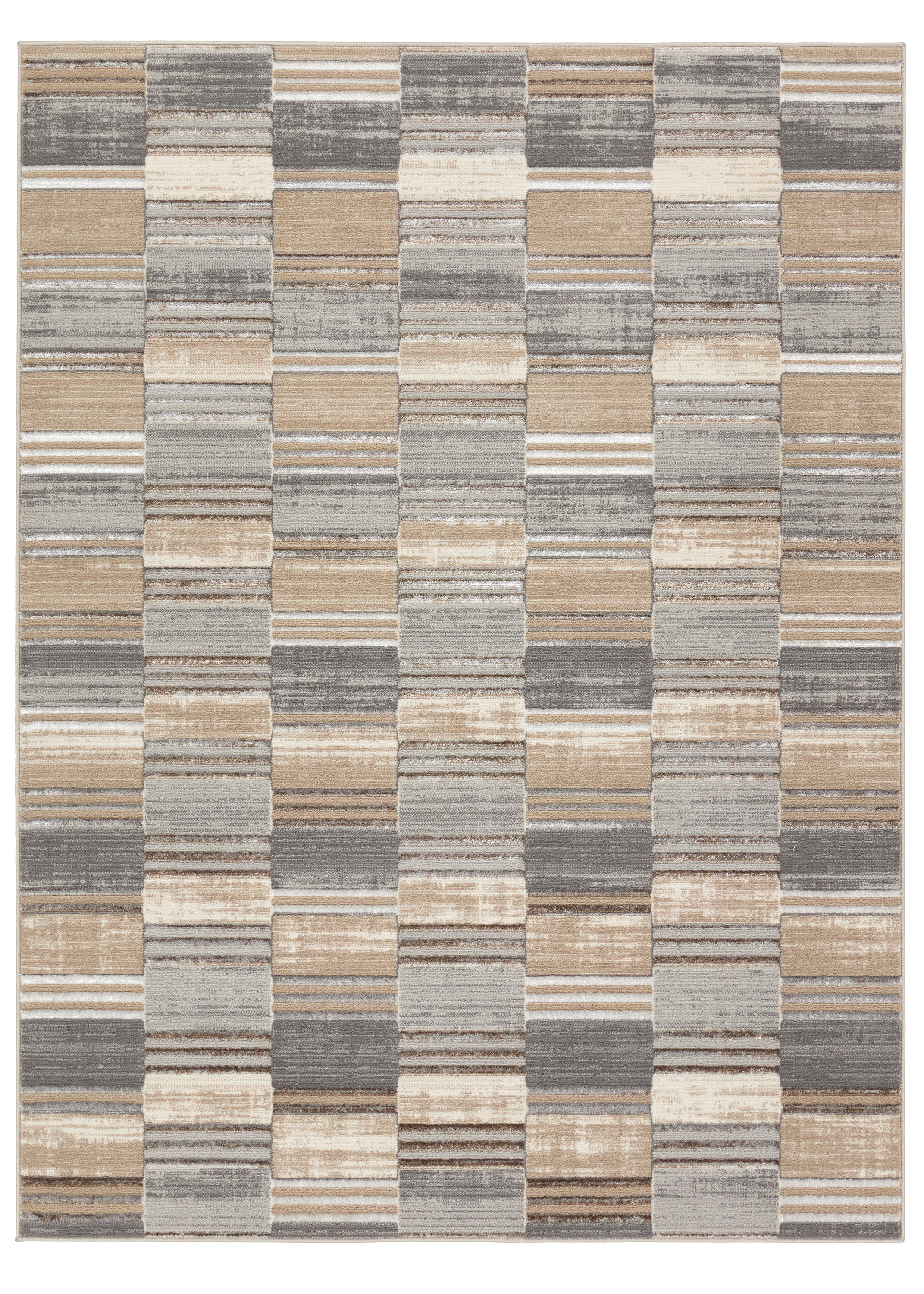 Orren Ellis Label J Rhenium Powerloomed Abstract Gray Area Rug | Wayfair