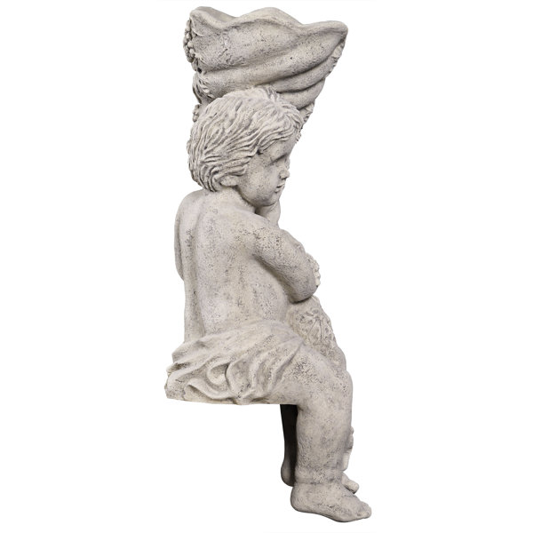Design Toscano Baby Zeus with The Horn of Plenty Garden Statue | Wayfair