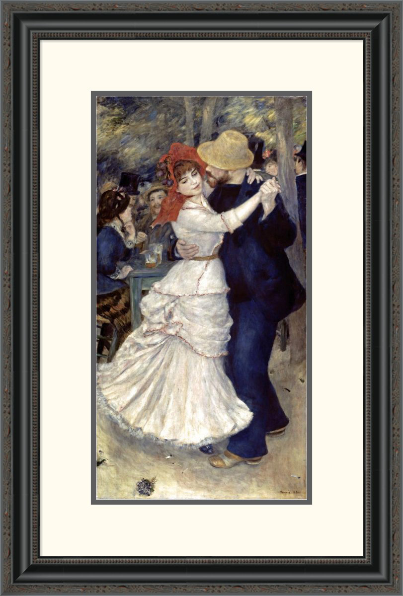 Vault W Artwork 'Dance at Bougival' by Pierre-Auguste Renoir Framed ...