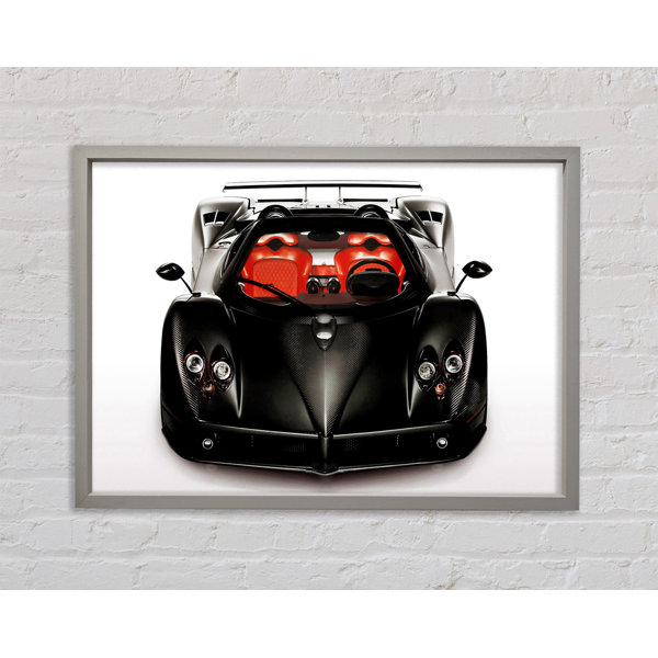 17 Stories Zonda Jet Black - Single Picture Frame Art Prints on Canvas ...