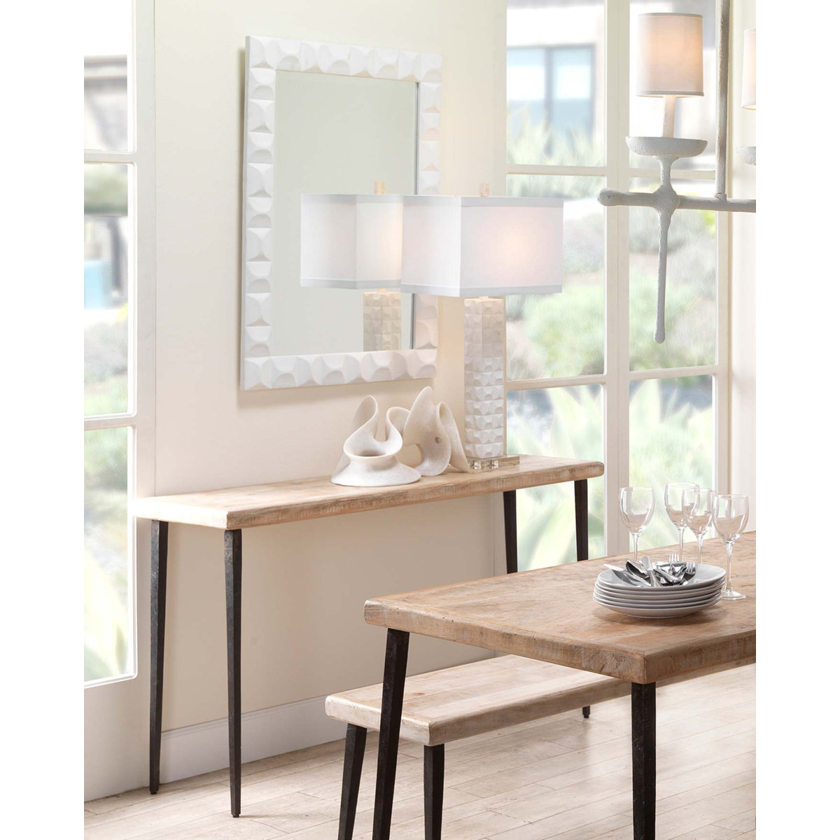 Jamie Young Company Maldives Framed Wall Art In White Abalone Shells ...