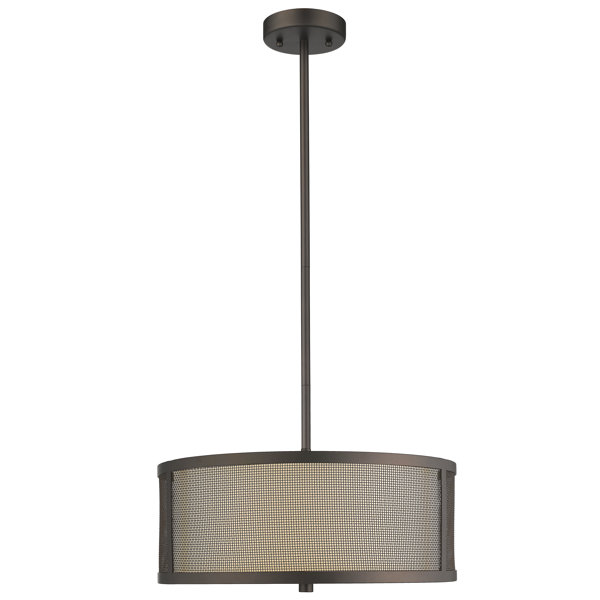 Wrought Studio Hanceville Transitional Ceiling 3-Light Drum Chandelier ...