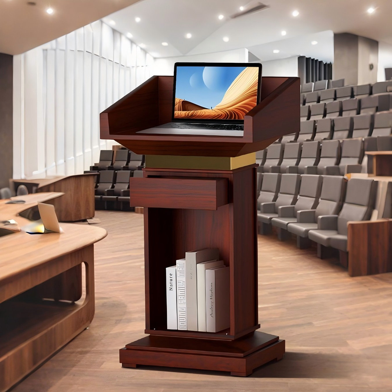 SINNOG Small Solid Wood Lectern | Wayfair