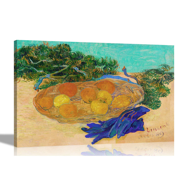 ClassicLiving Still Life With Oranges, Lemons And Blue Glove by Vincent ...