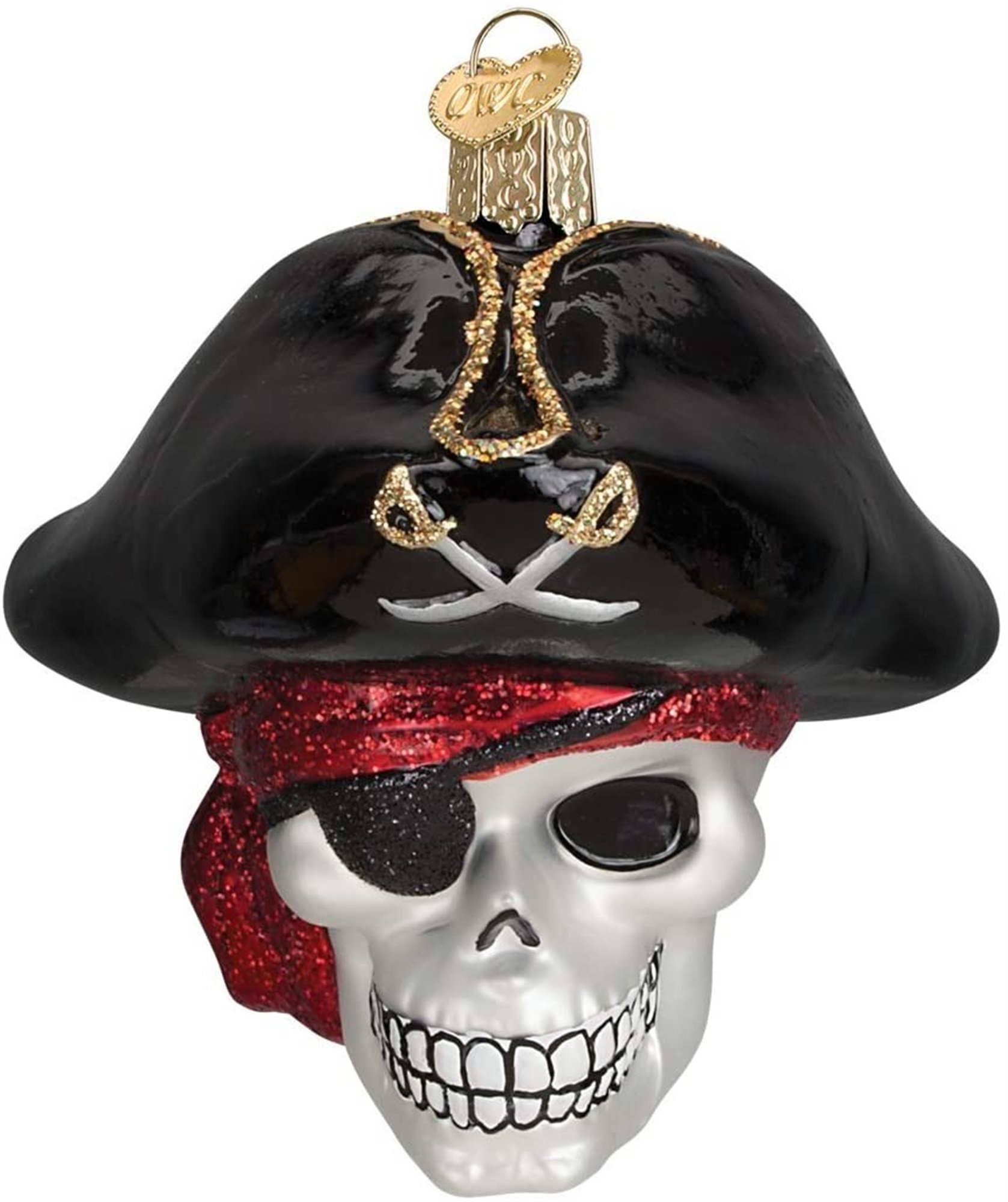 Old World Christmas Jolly Roger Hanging Figurine Ornament & Reviews ...