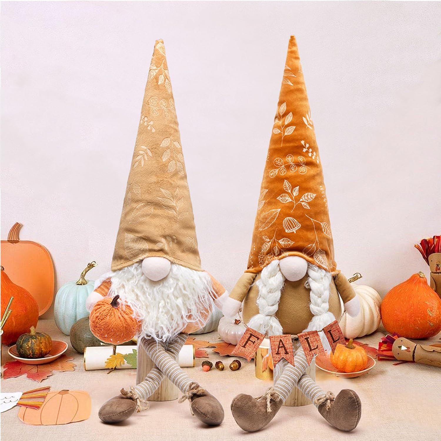 The Holiday Aisle® Gnomes Fall Decorations For Home | Wayfair