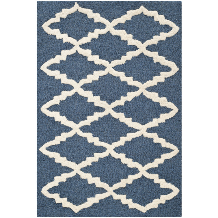 Winston Porter Cannen Hand Tufted Wool Geometric Rug & Reviews | Wayfair
