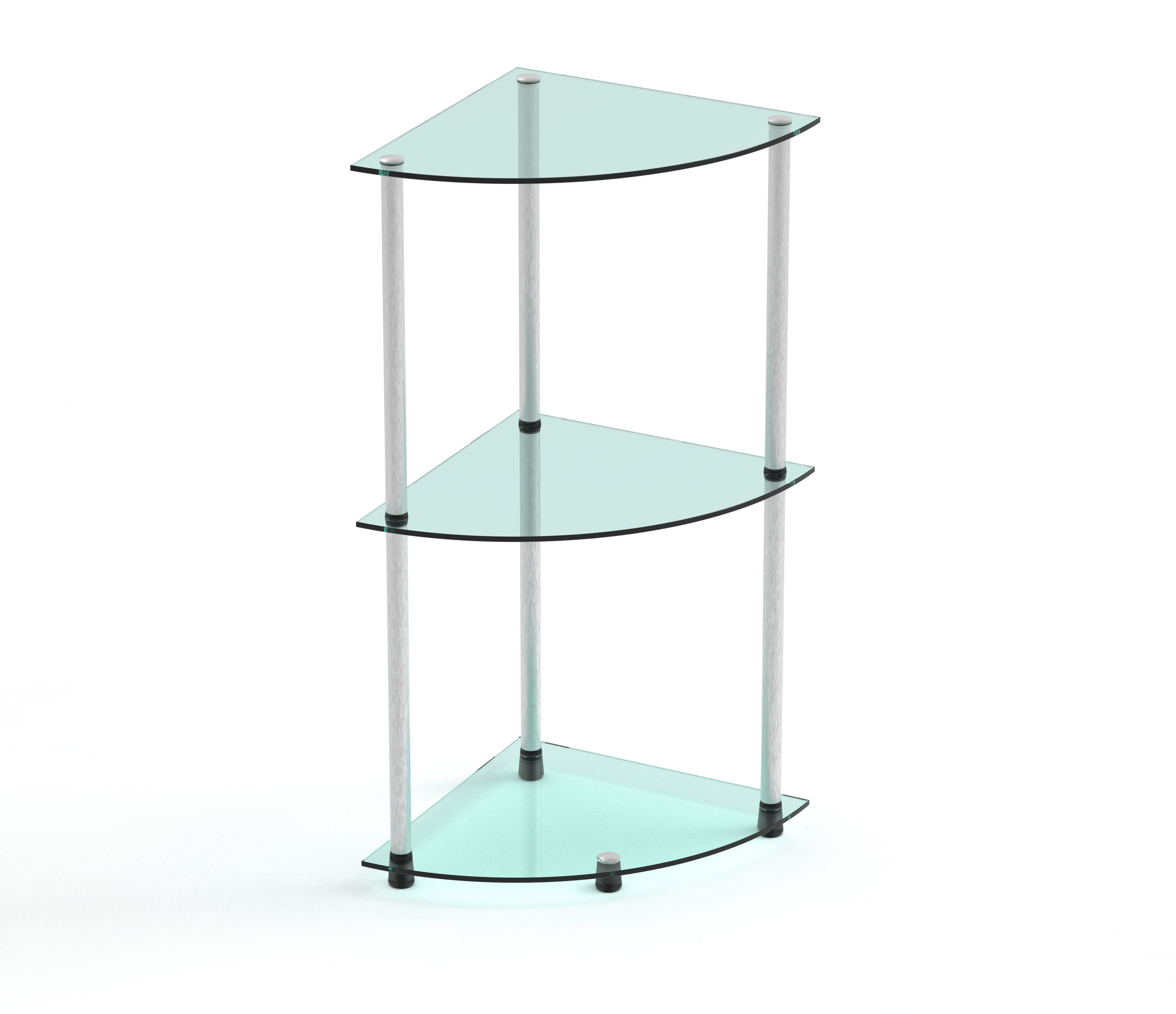 Taimei 32.3" H x 13.75" W Metal Tower Display Case | Wayfair