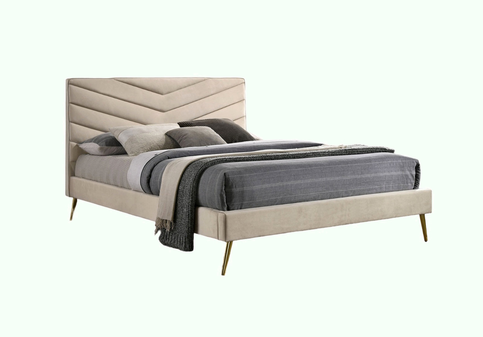 Everly Quinn Mid-century Modern Bed Padded Headboard | Wayfair