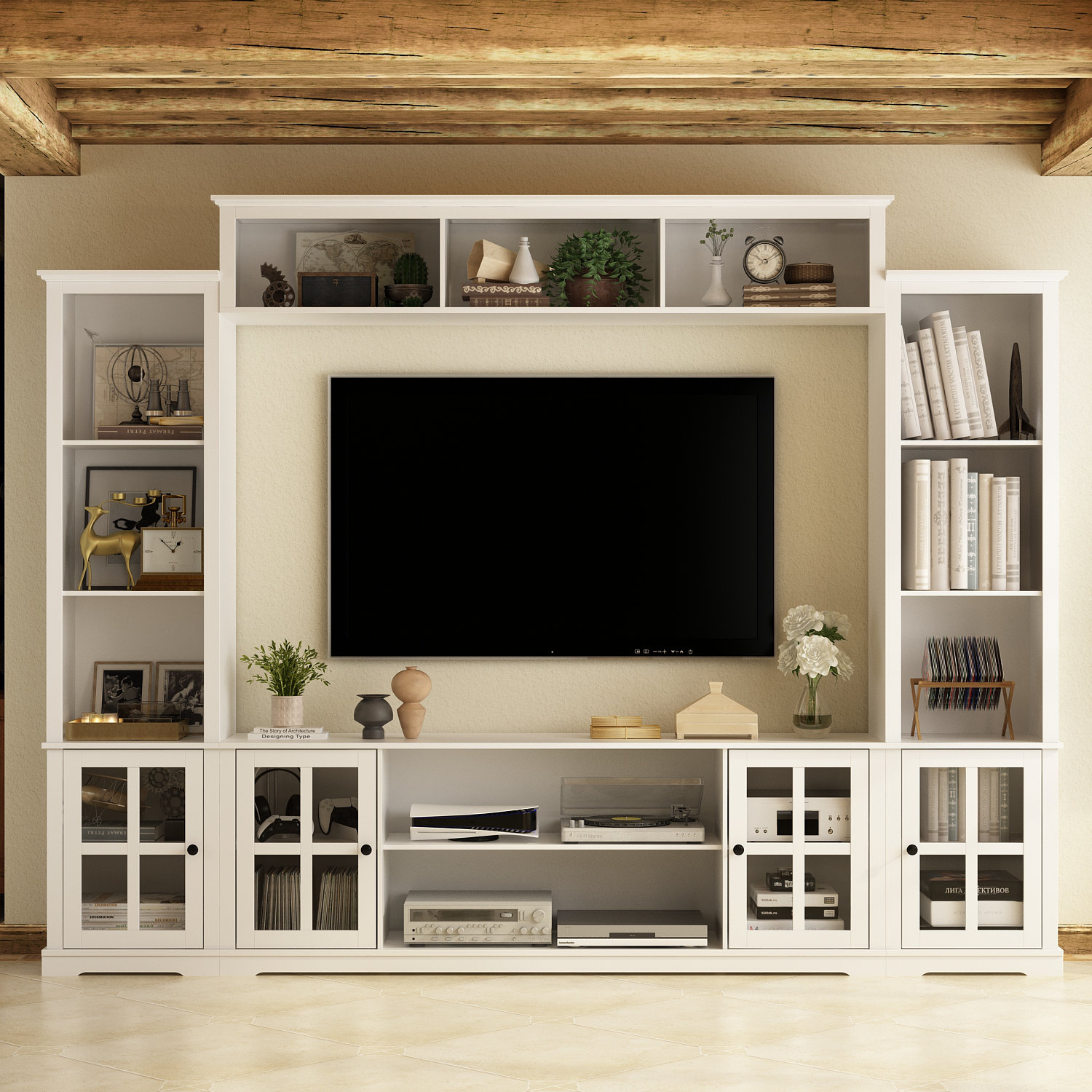 Latitude Run® Mayge Entertainment Center for TVs up to 65" & Reviews ...